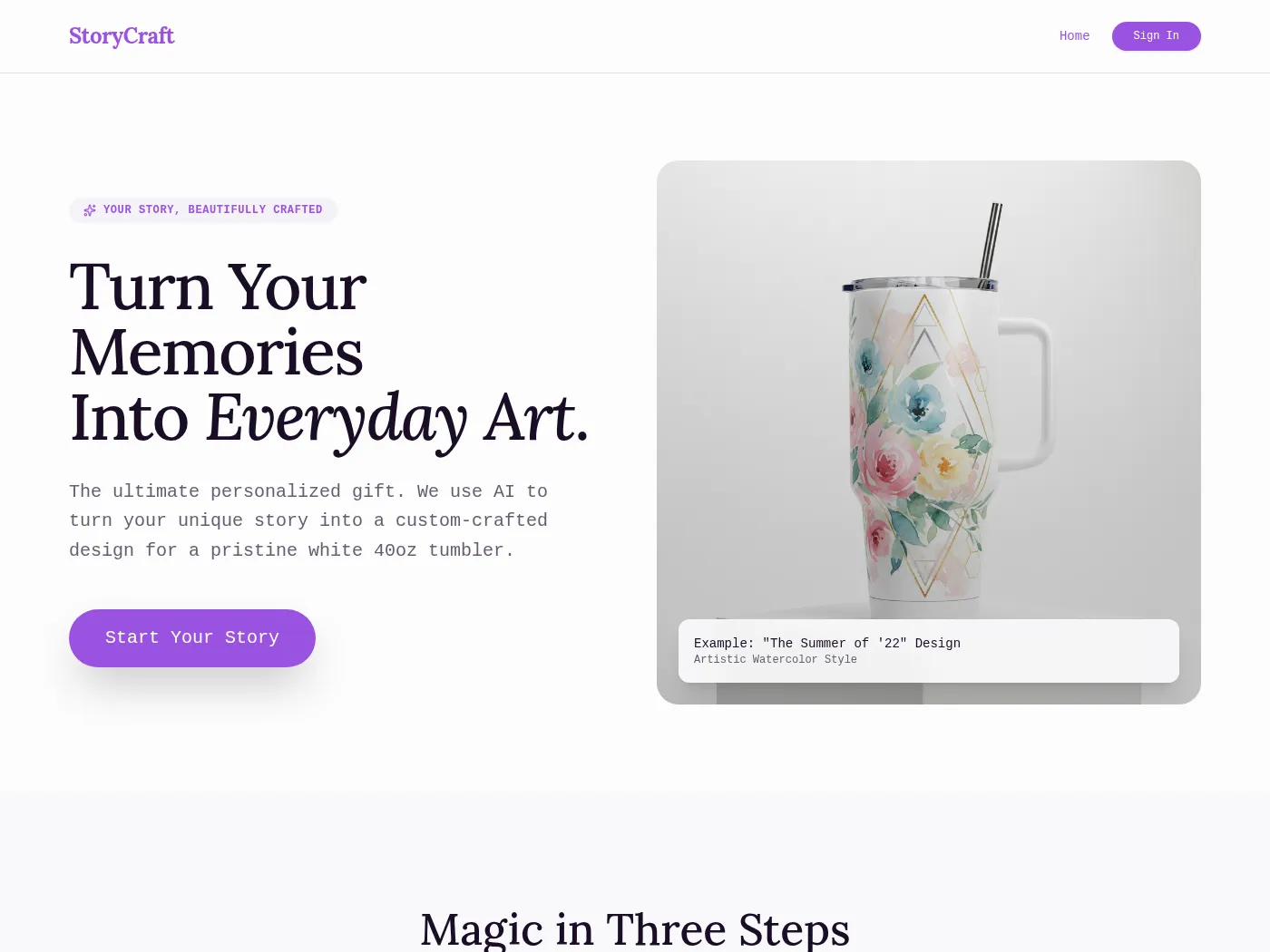 AI Tumbler Designer
