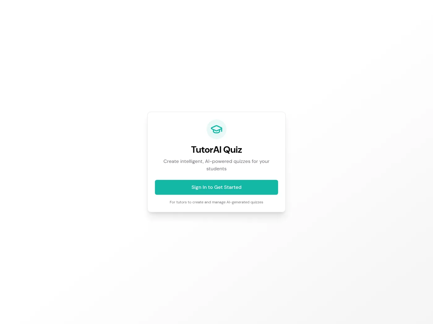 TutorAI Quiz App