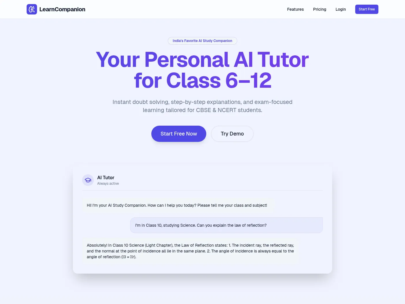 AI Learning Tutor SaaS