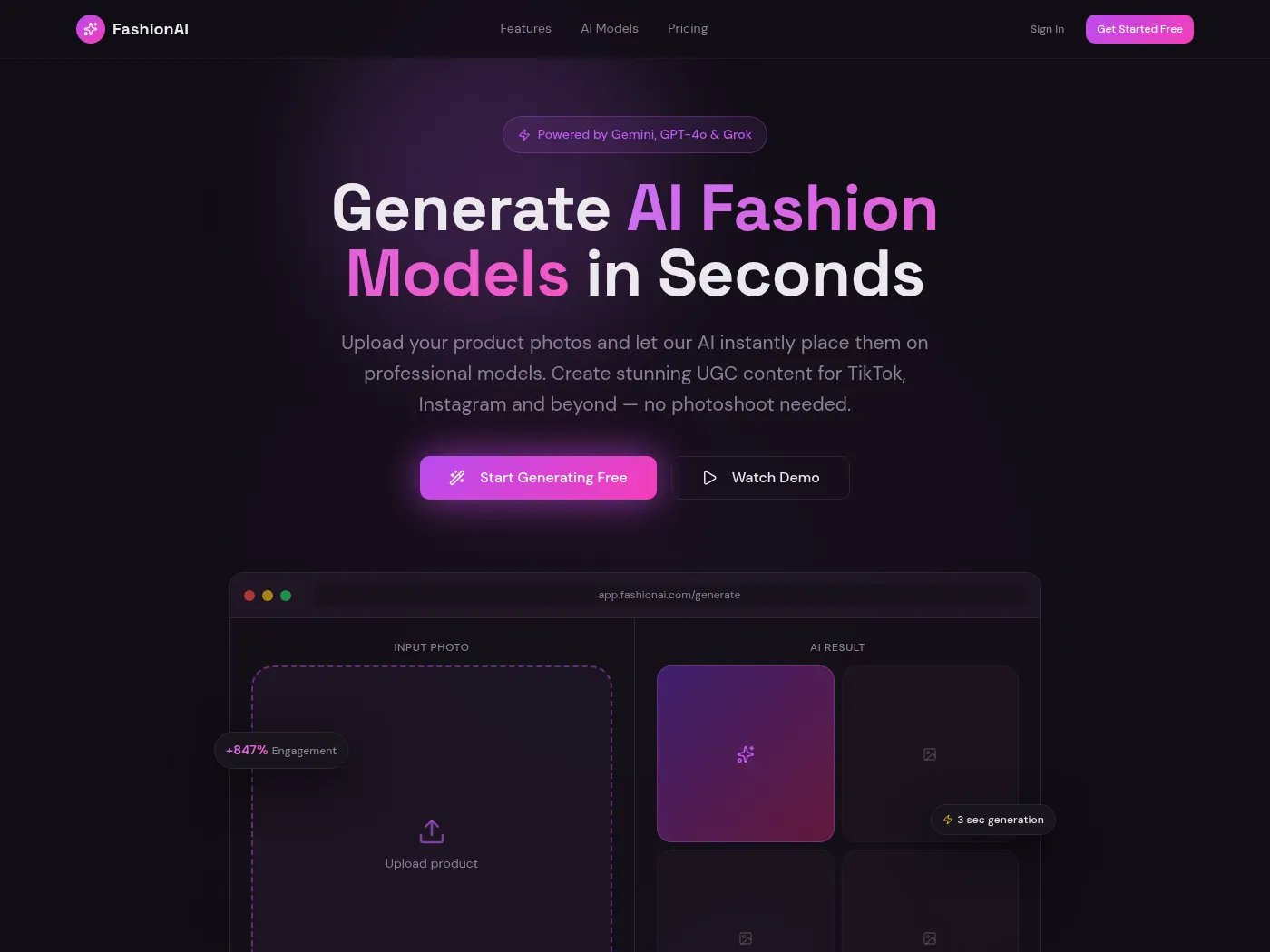 AI Fashion UGC Suite