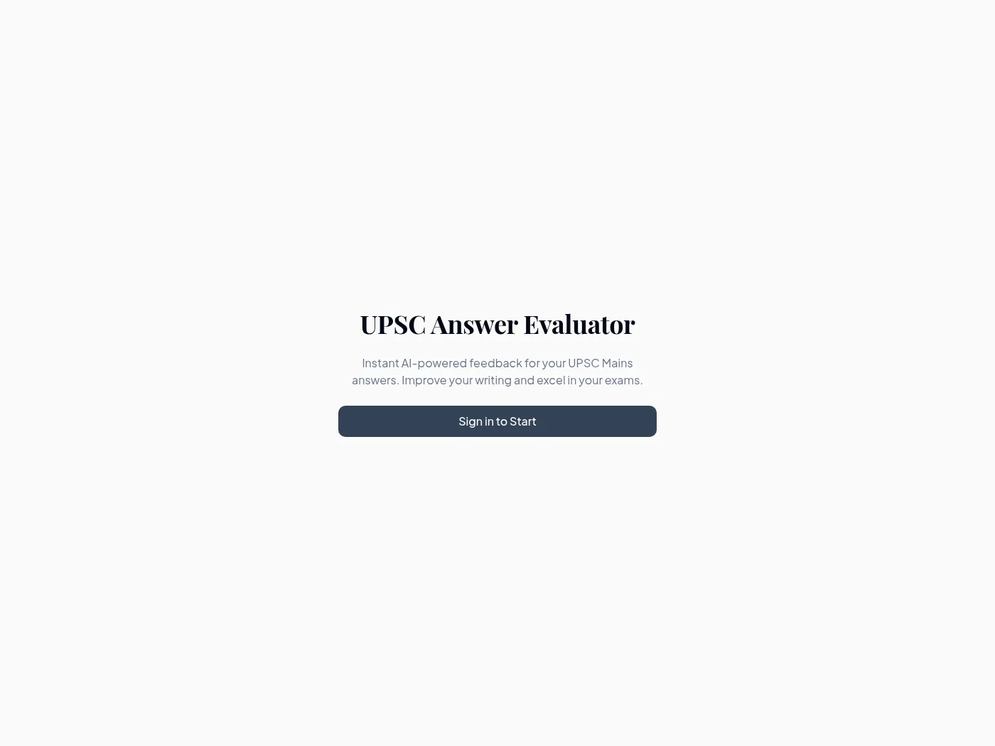 AI UPSC Answer Evaluator