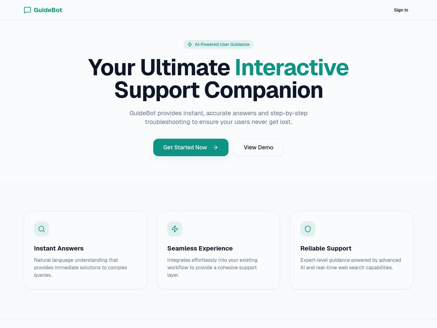 GuideBot AI Assistant