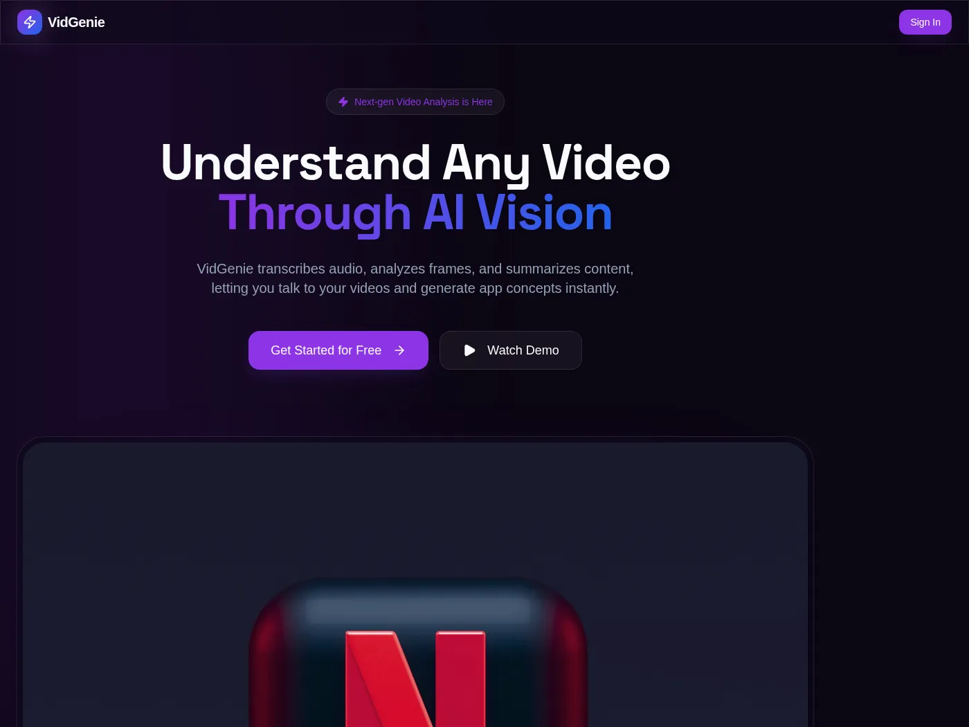 VidGenie AI Agent