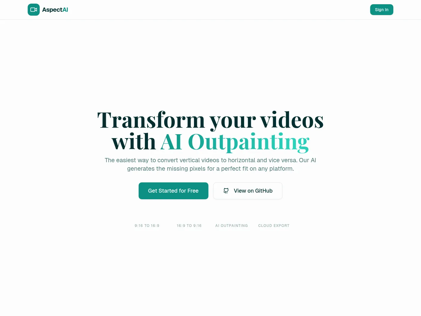 Aspect Ratio AI Converter