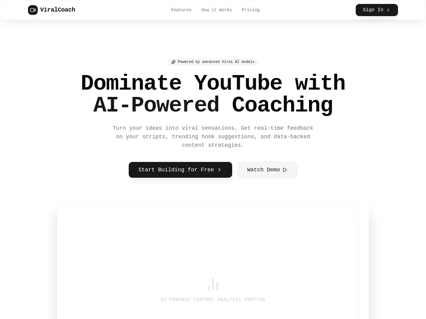 Viral Video AI Coach