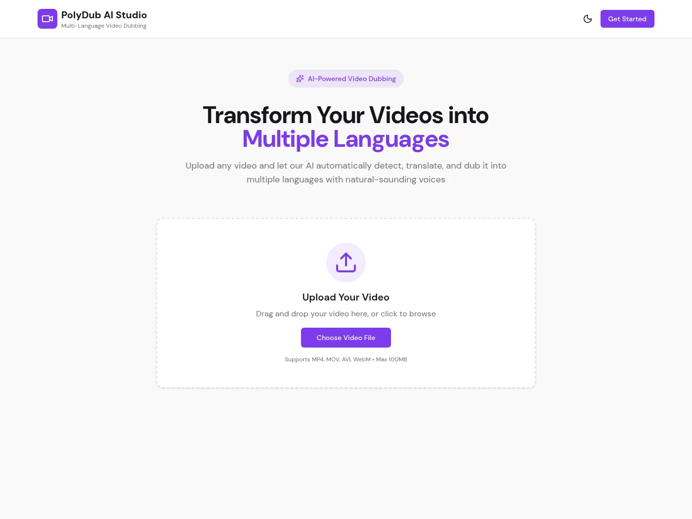 PolyDub AI Studio