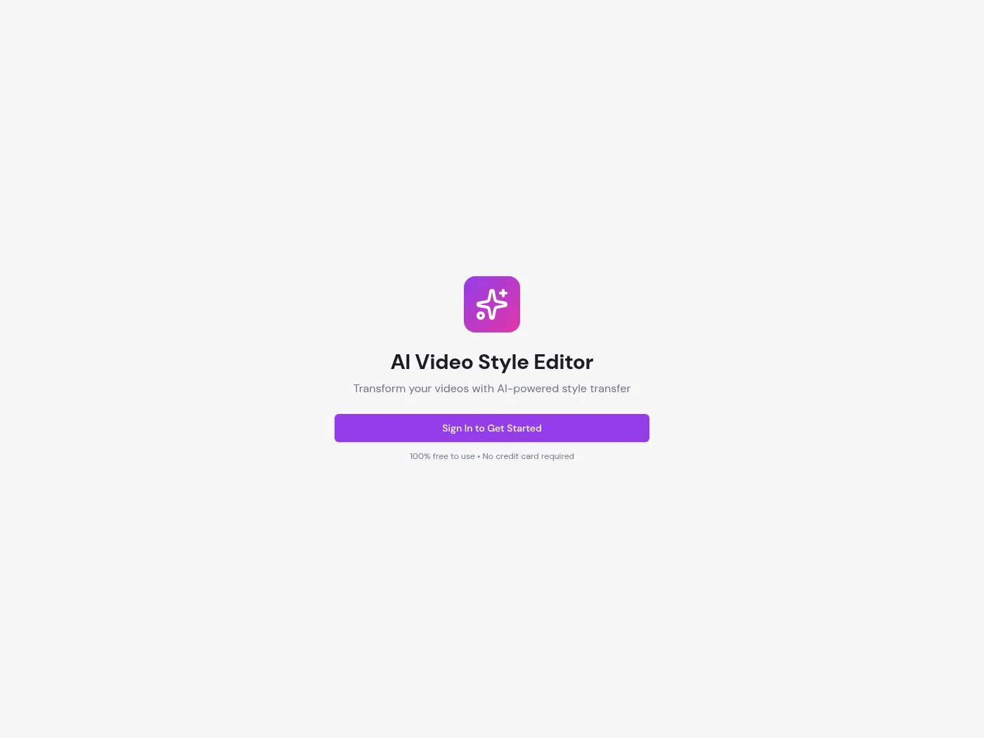 AI Video Style Editor
