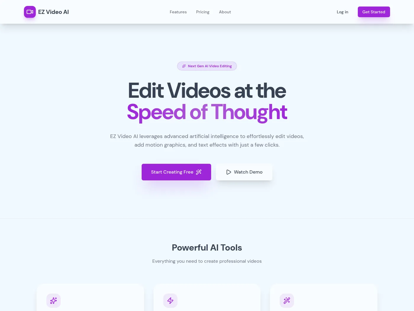 EZ Video AI Editor