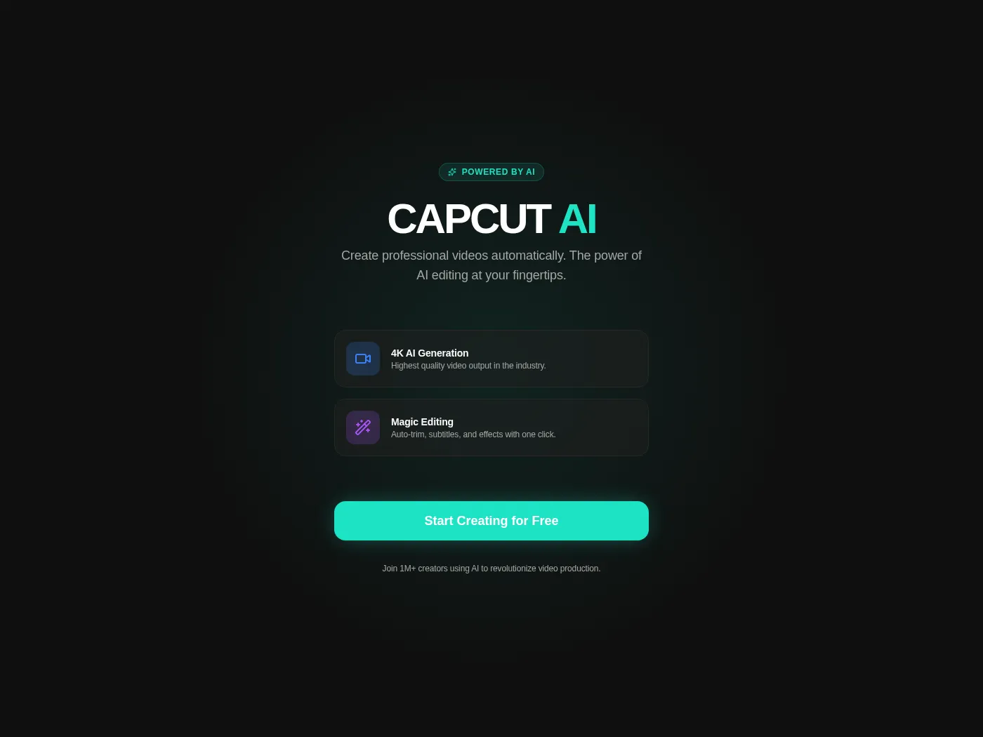 Capcut AI Studio