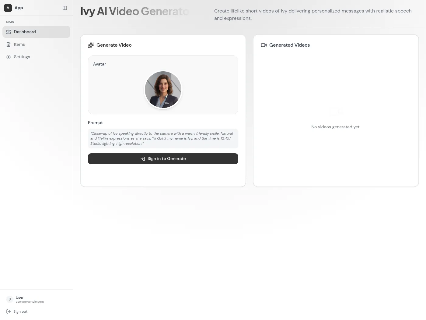 Ivy AI Video Generator