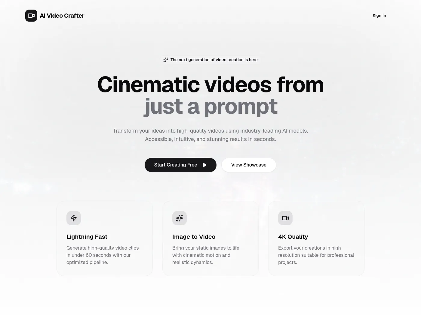 AI Video Crafter