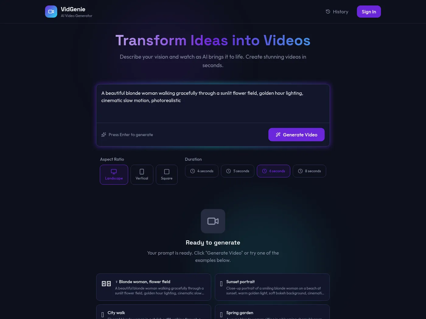 VidGenie AI