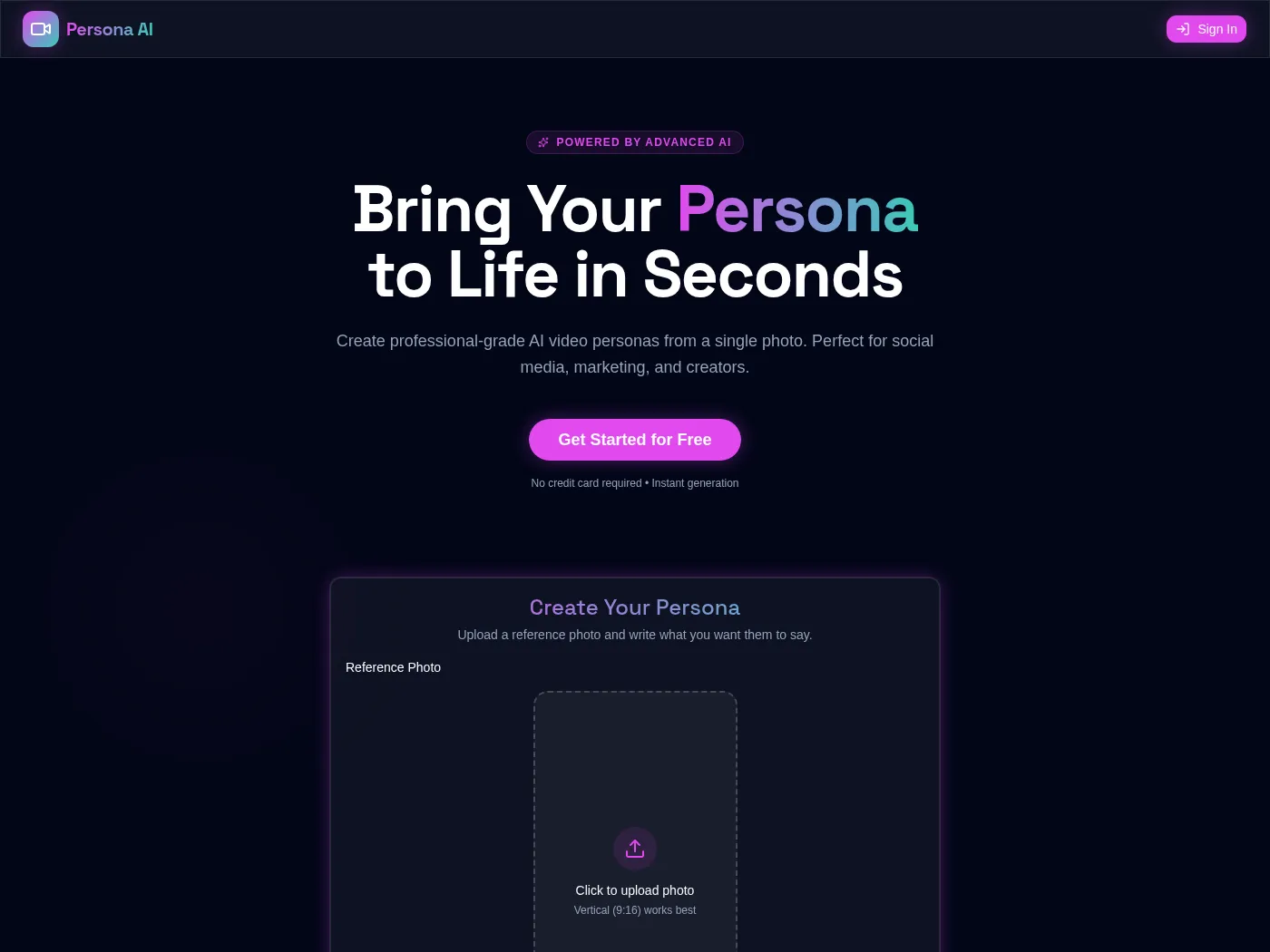 AI Video Persona