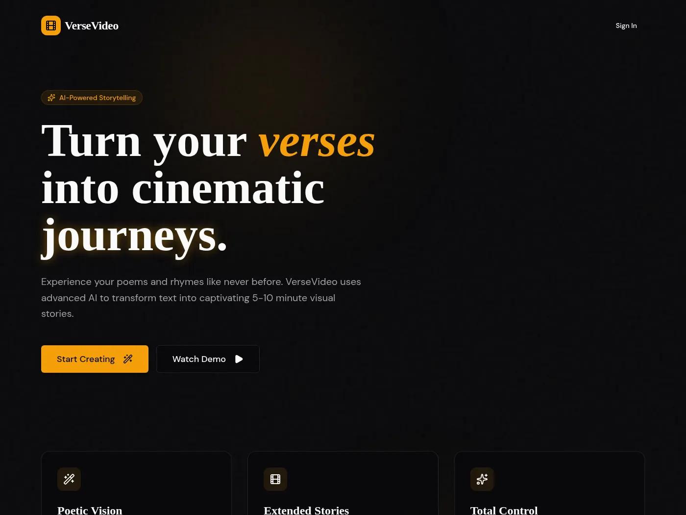 VerseVideo AI Generator