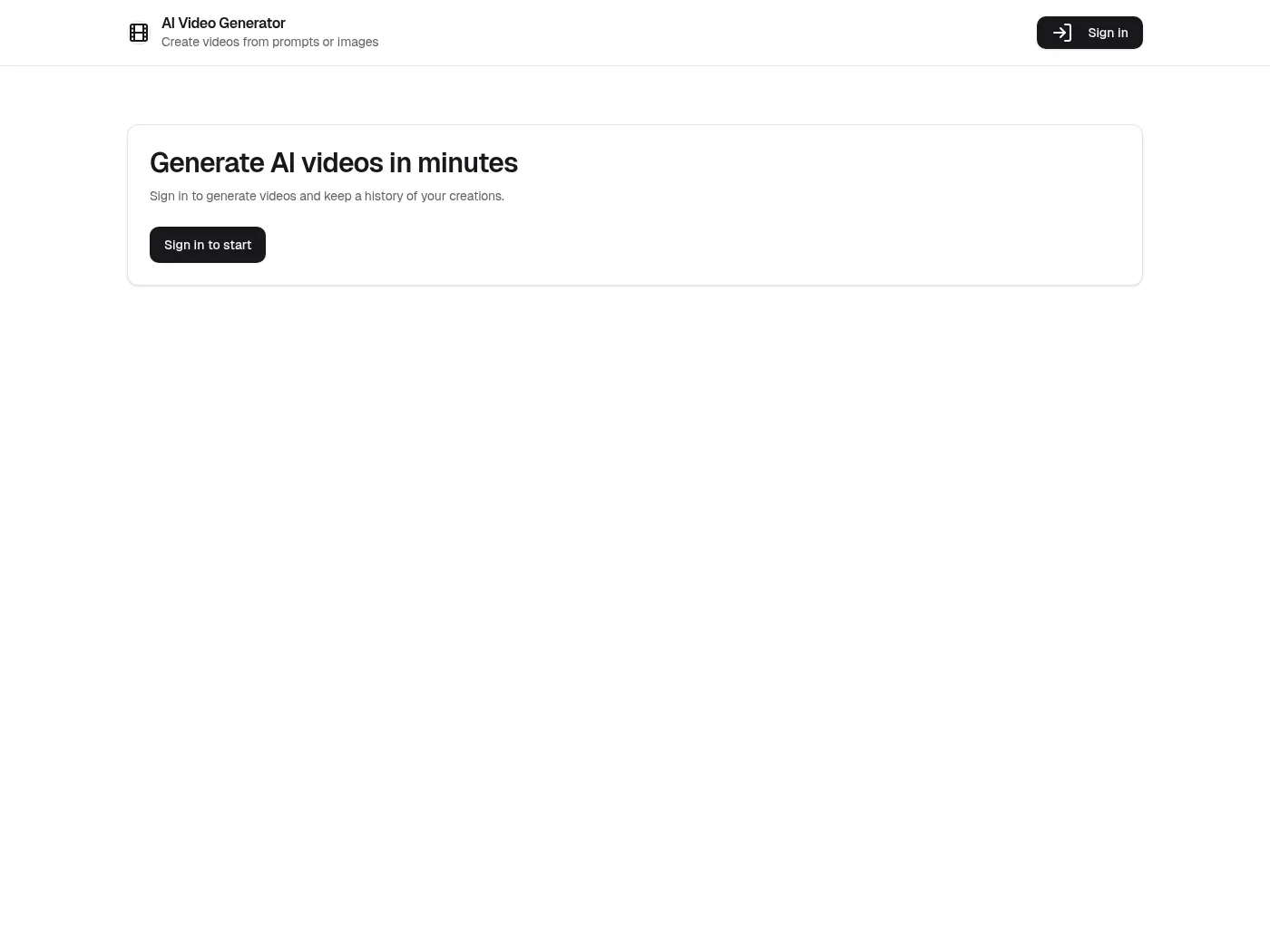 AI Video Generator