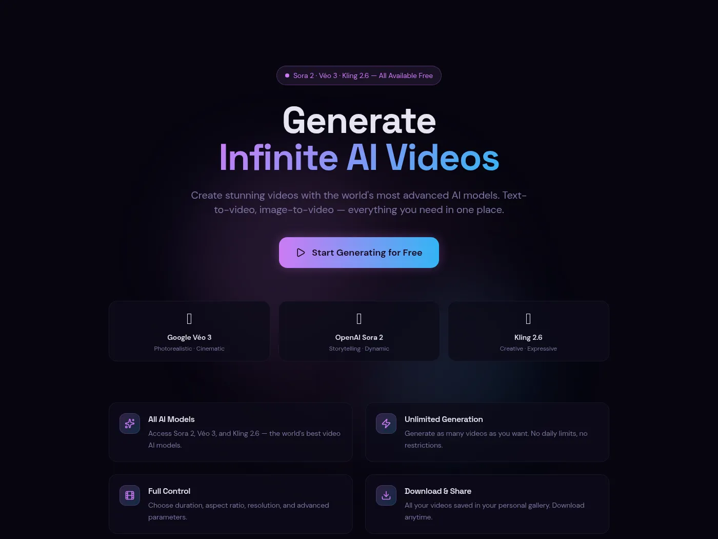 Infinite AI Video Genie