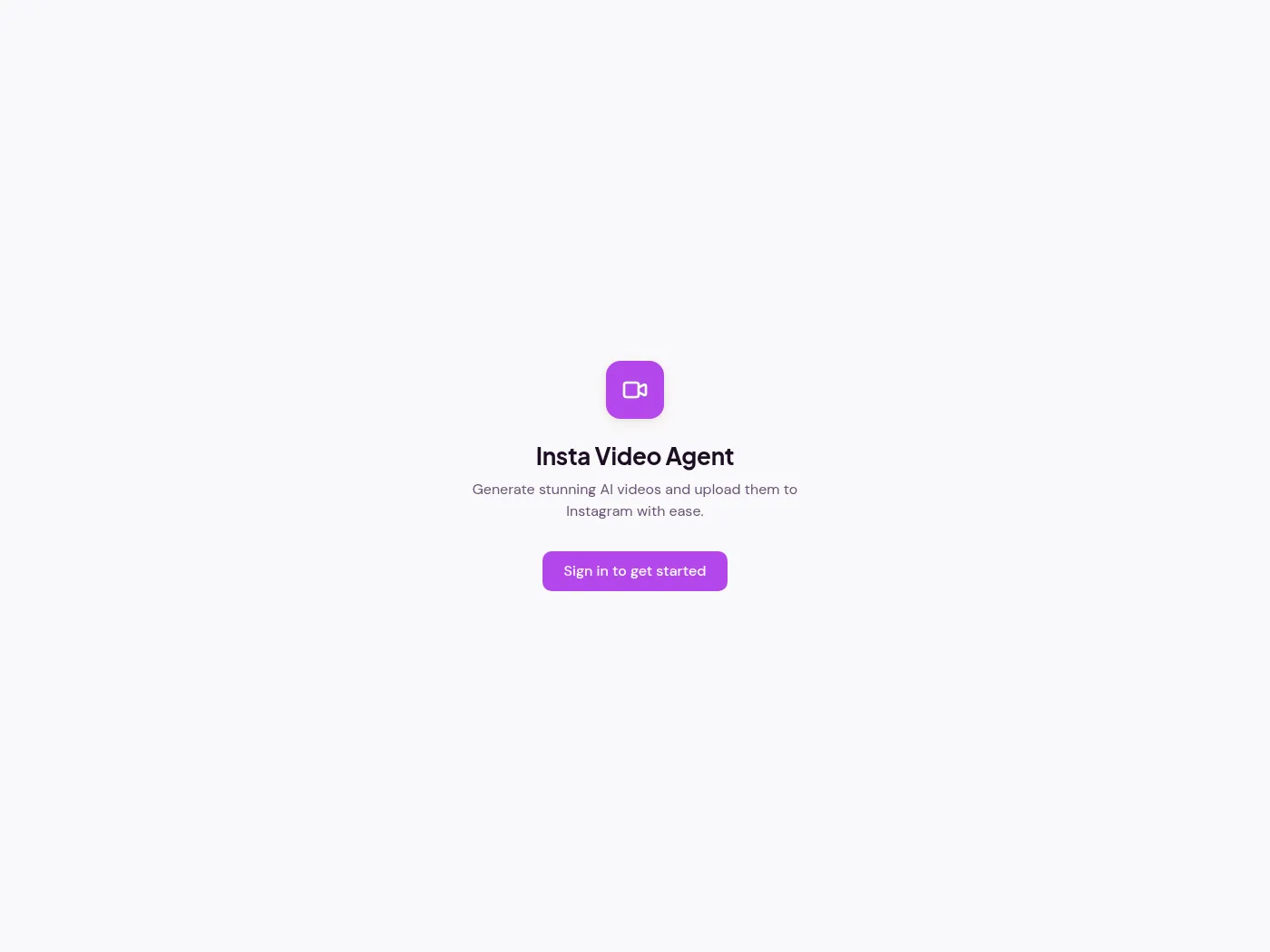 Insta Video Agent