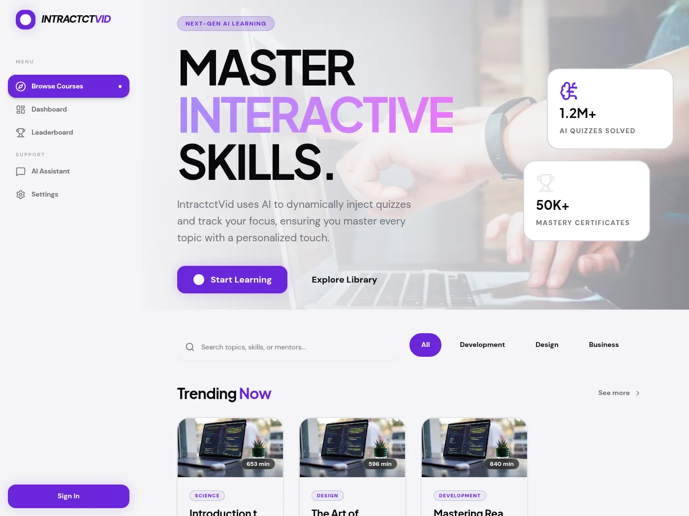 IntractctVid AI Learning