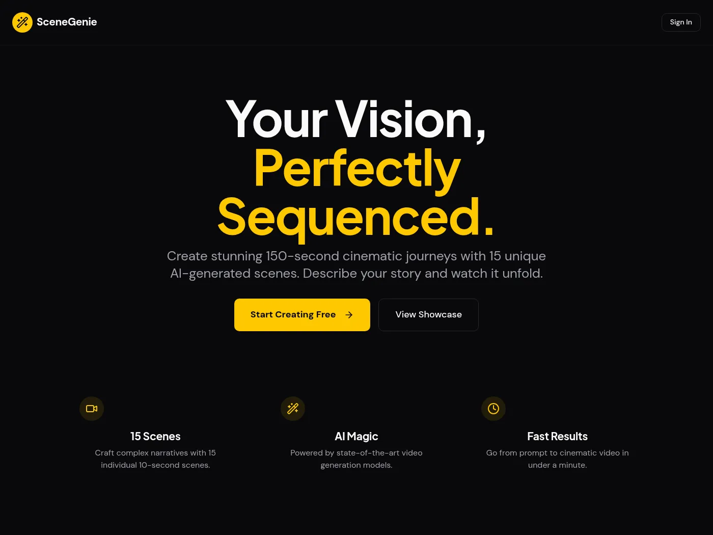 SceneGenie AI Video Maker