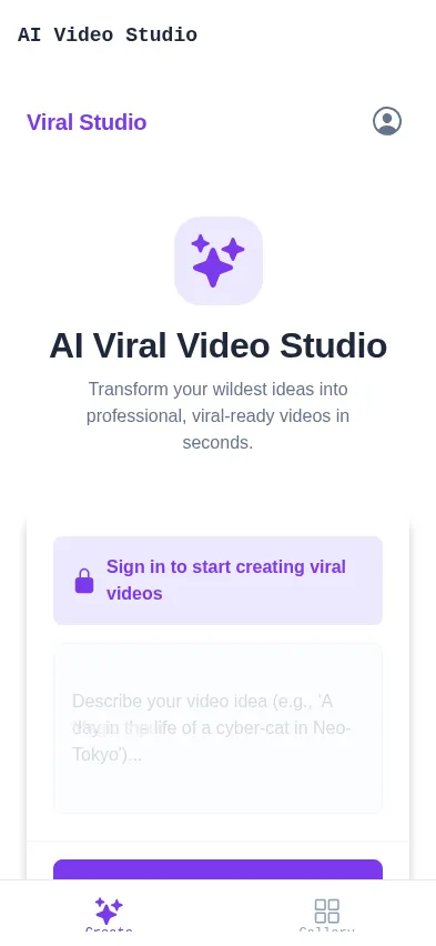 AI Viral Video Studio