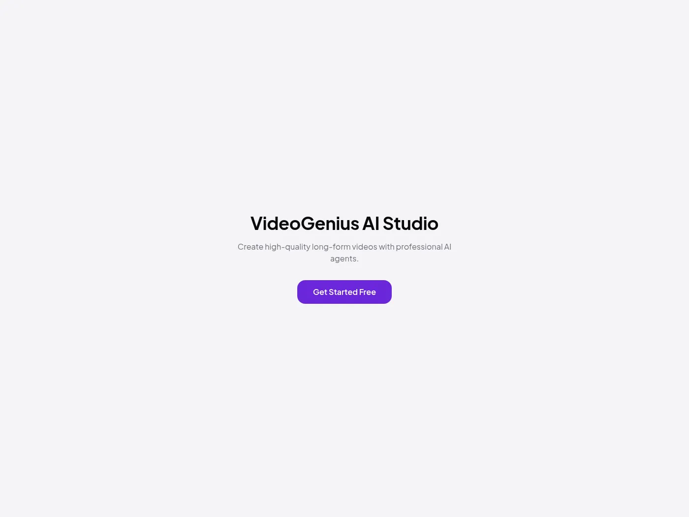 VideoGenius AI Studio