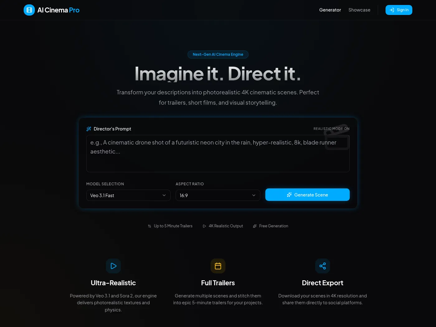 Realistic AI Video Creator