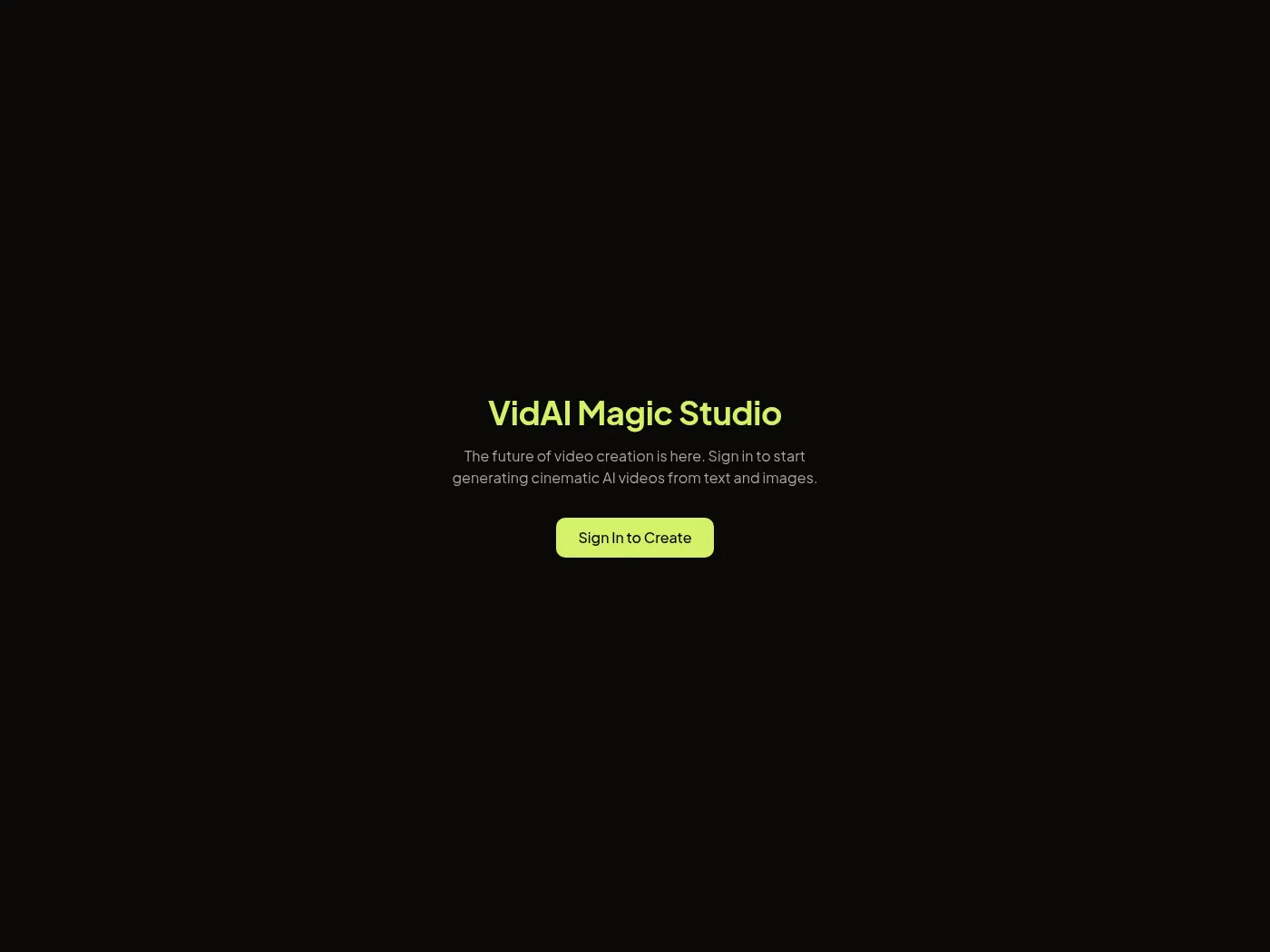 VidAI Magic Studio