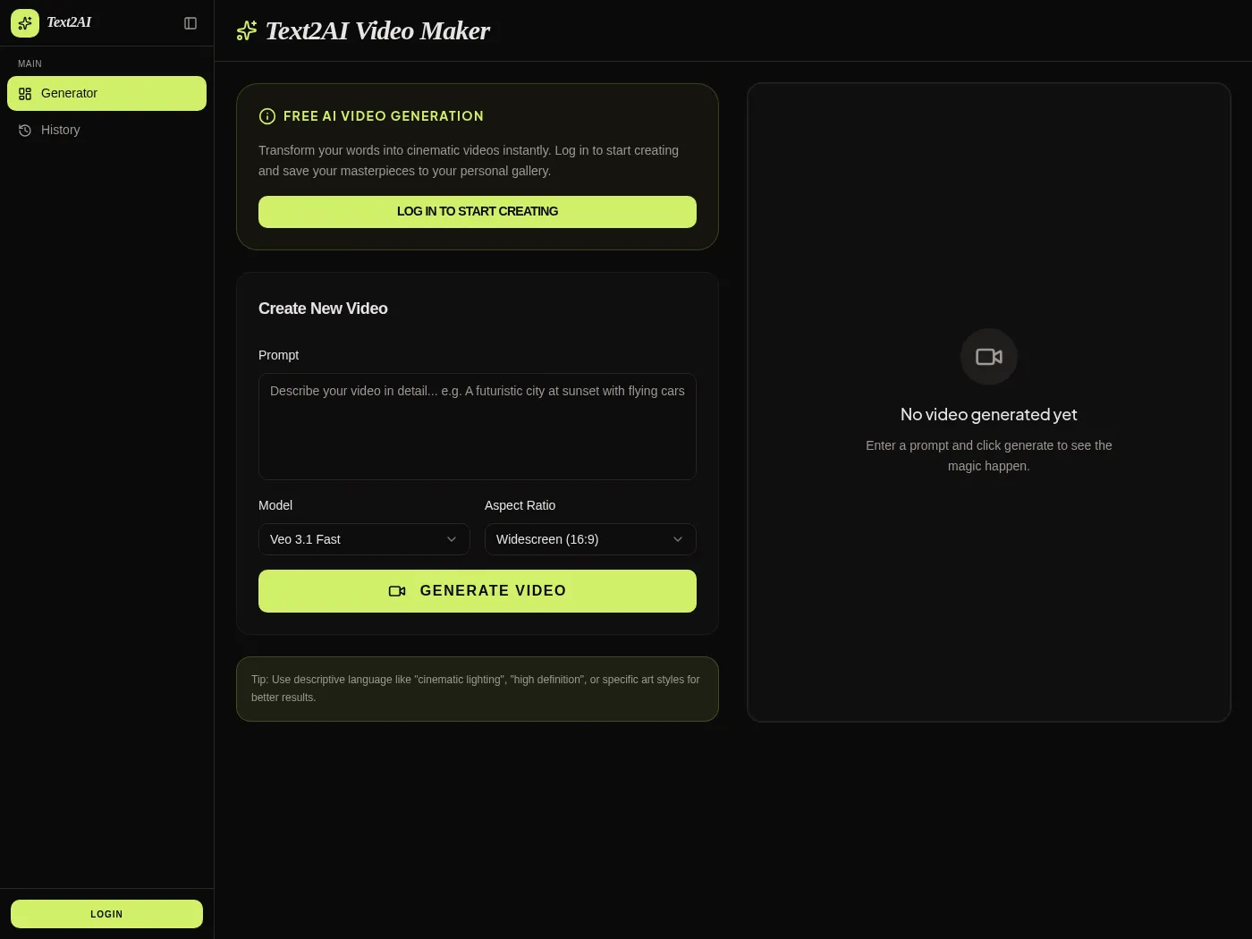 Text2AI Video Maker