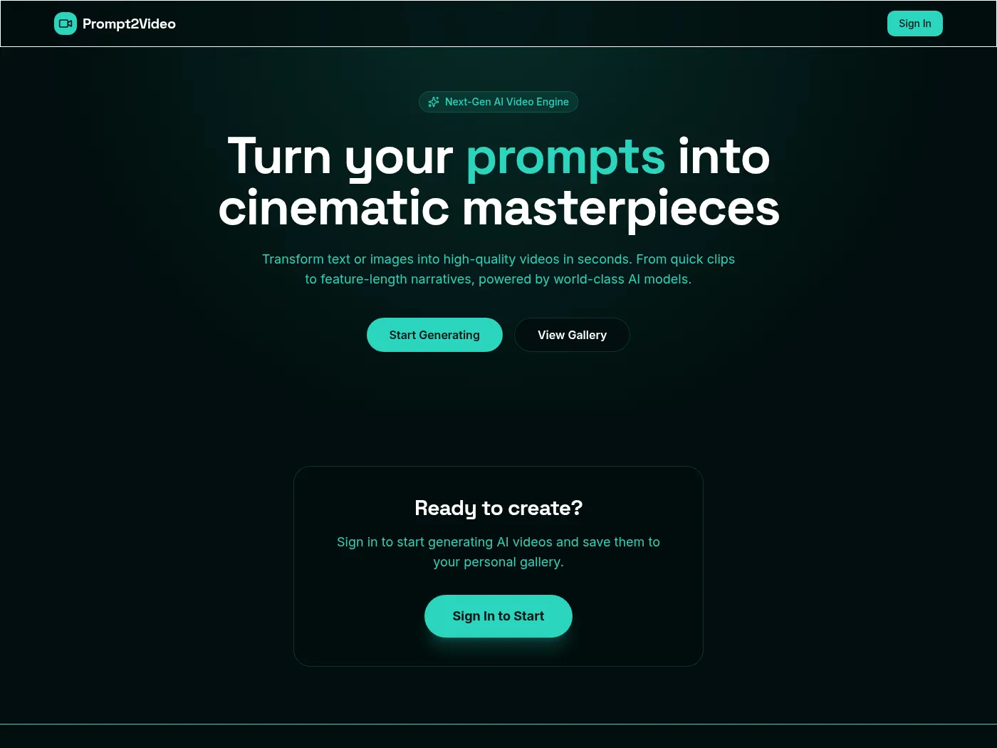 Prompt2Video Generator