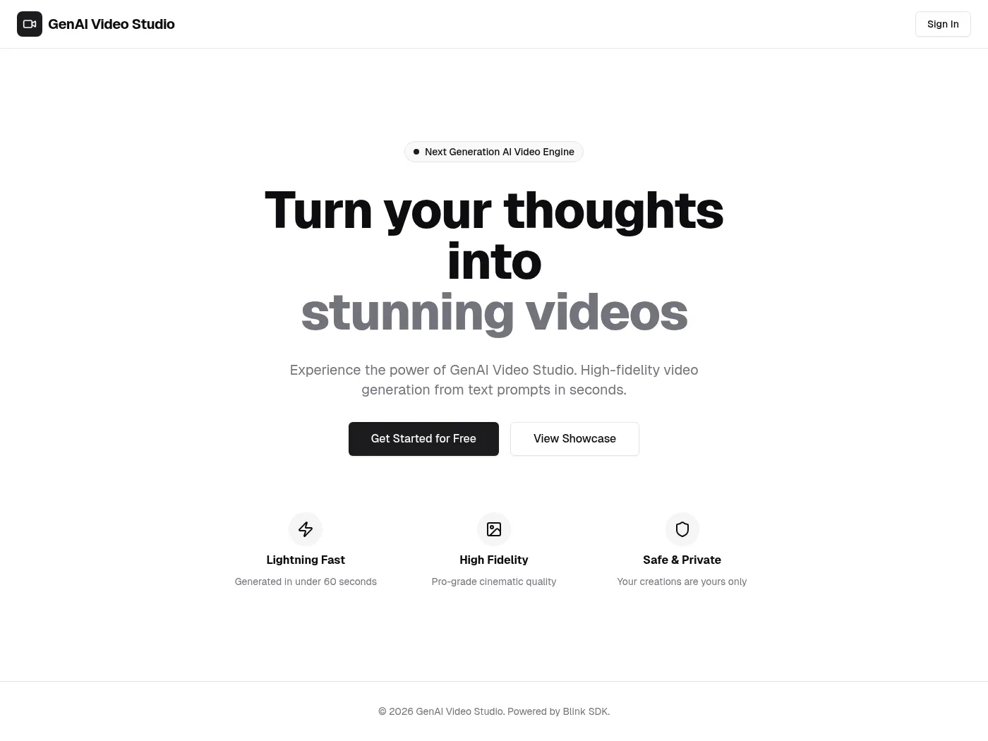 GenAI Video Studio