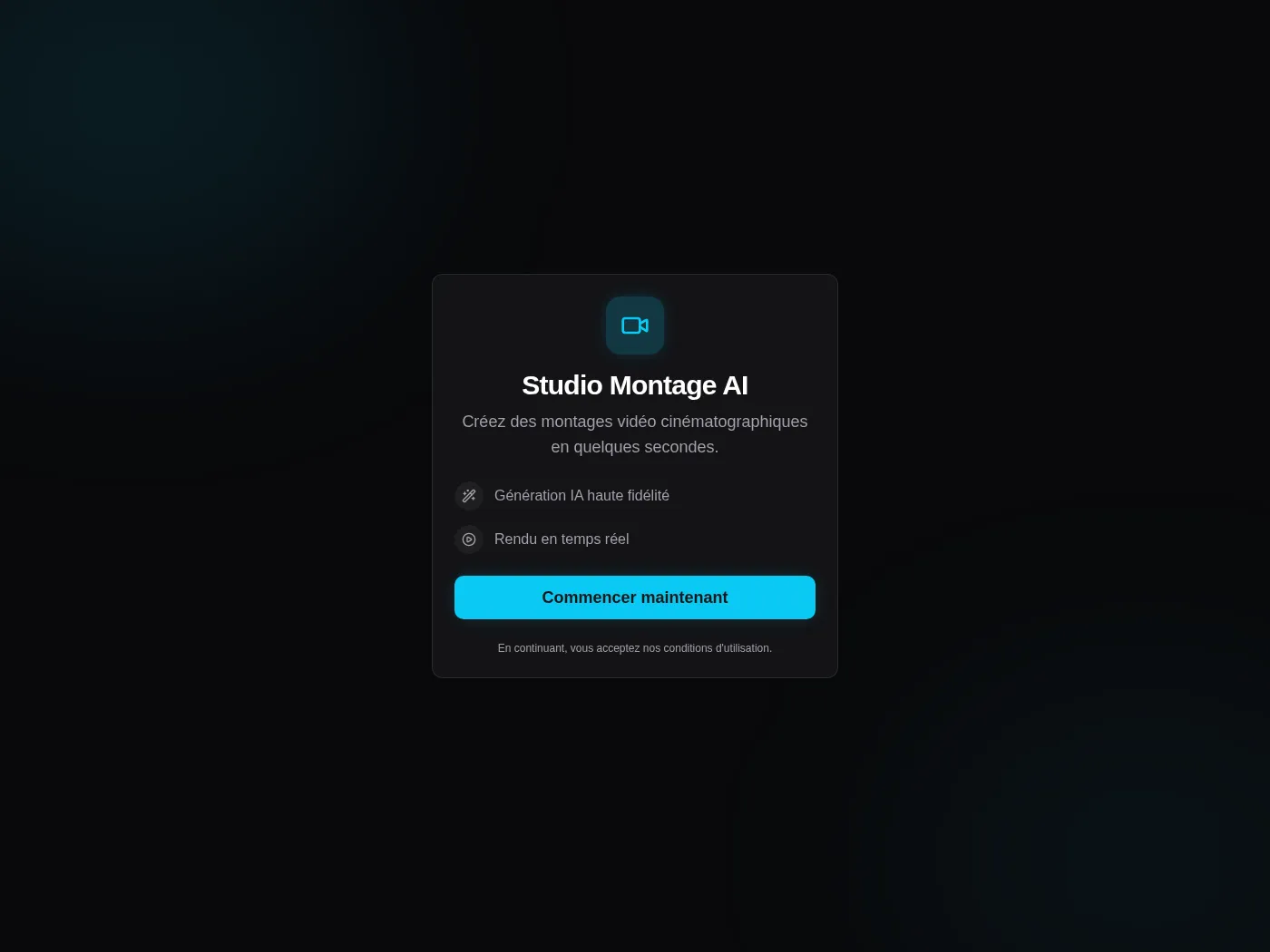 AI Video Montage Studio