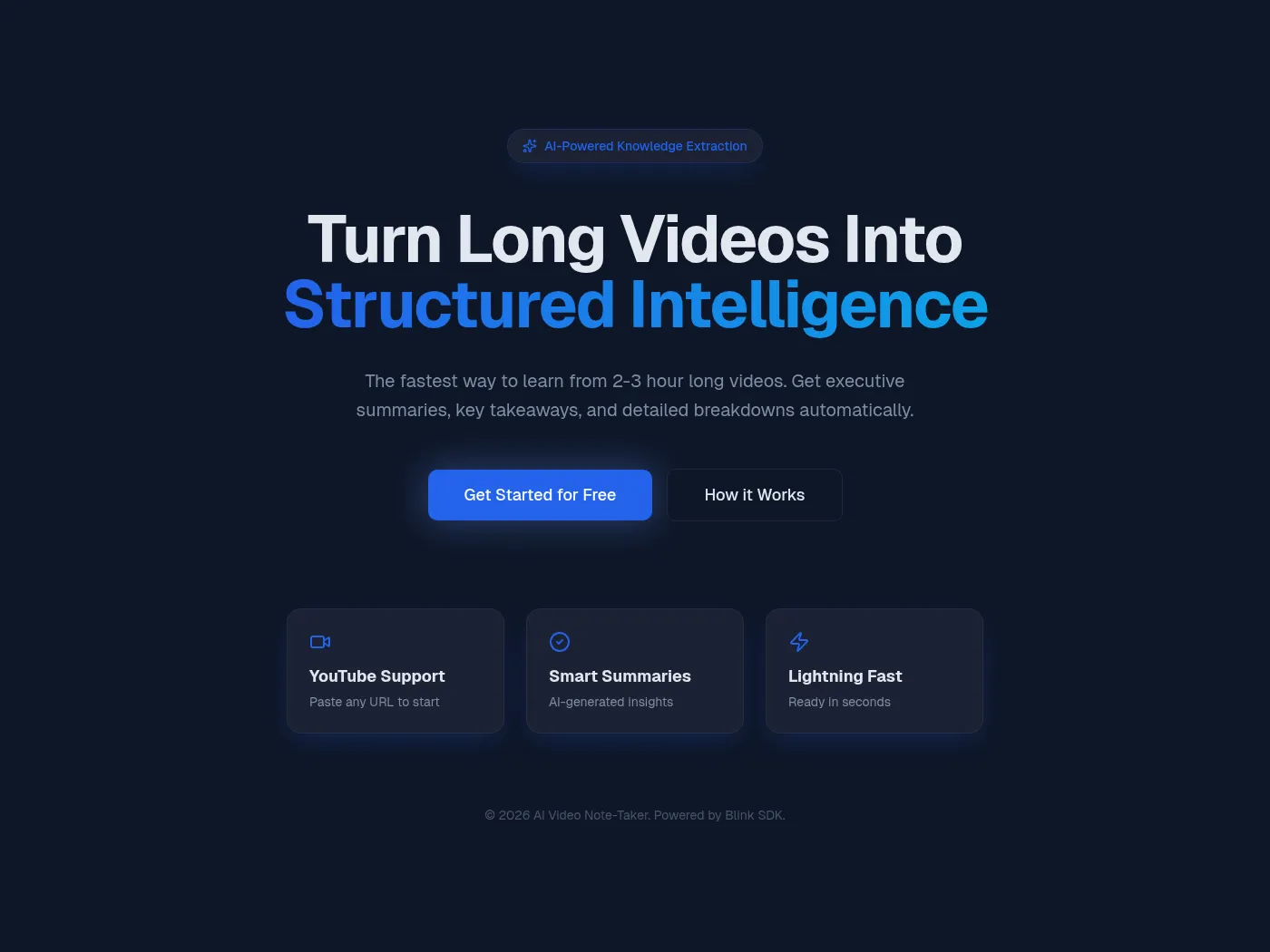AI Video Note-Taker