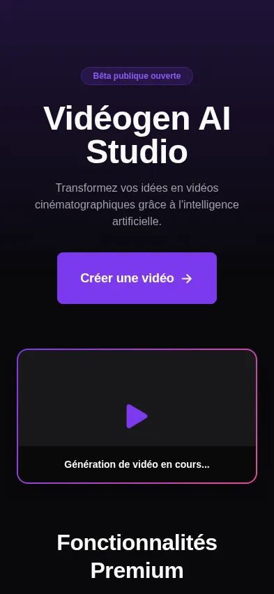 Vidéogen AI Studio