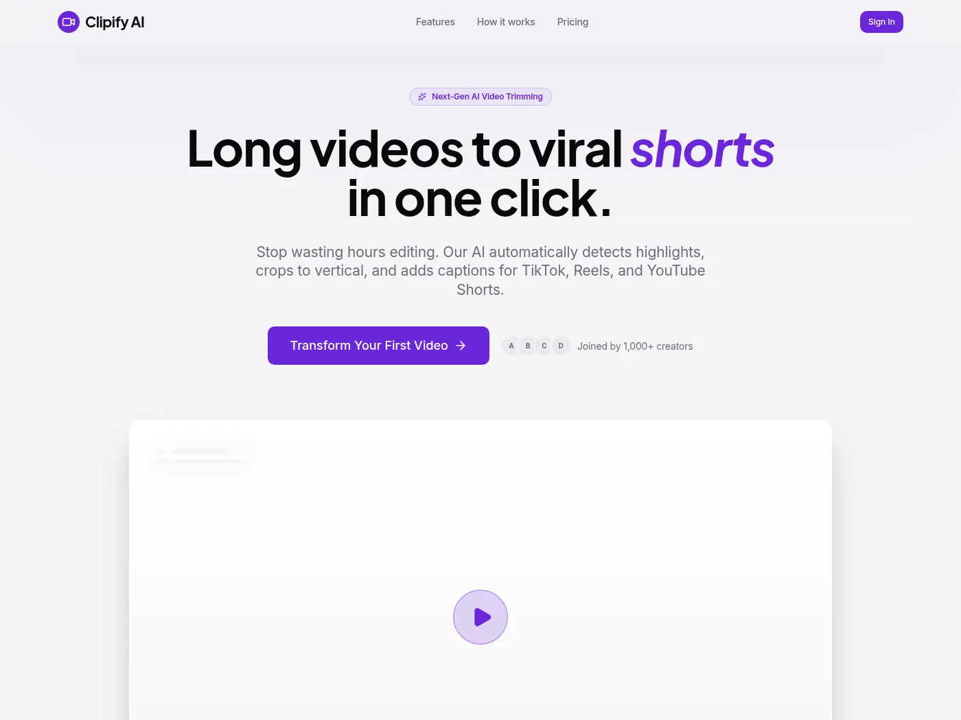 Clipify AI Shorts
