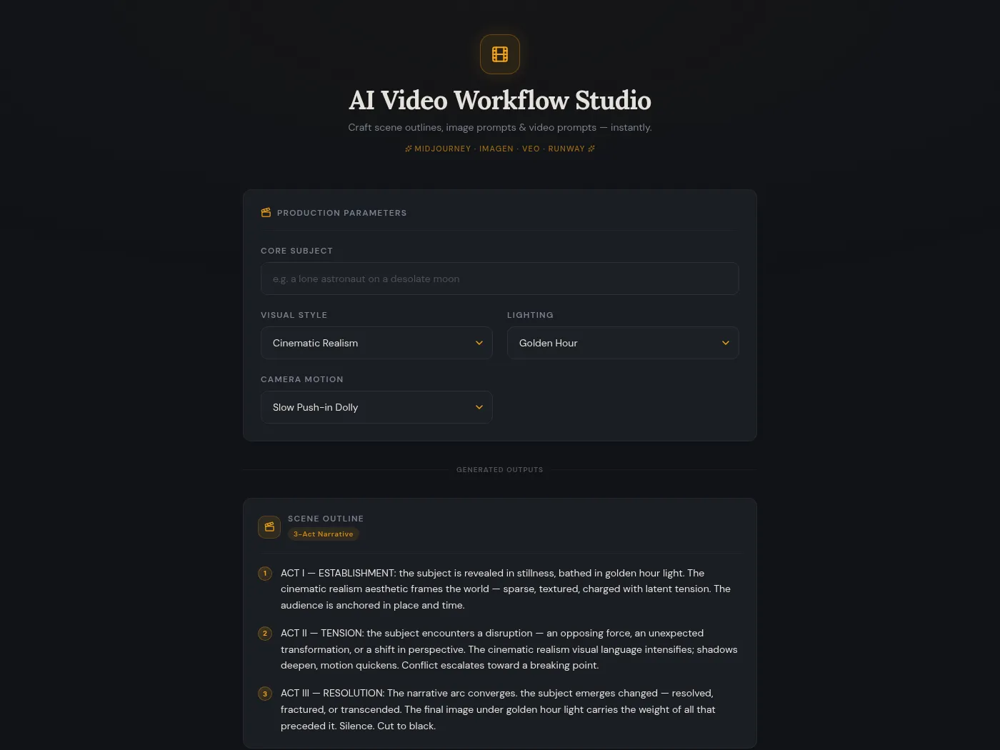 AI Video Workflow Studio