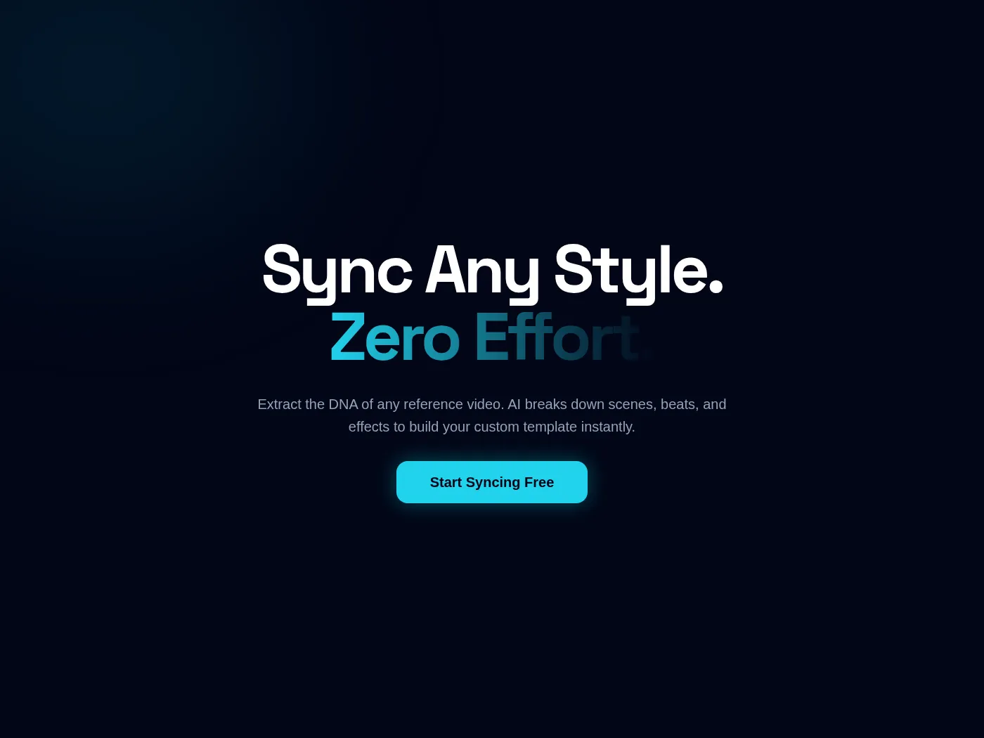 TemplateSync AI Editor