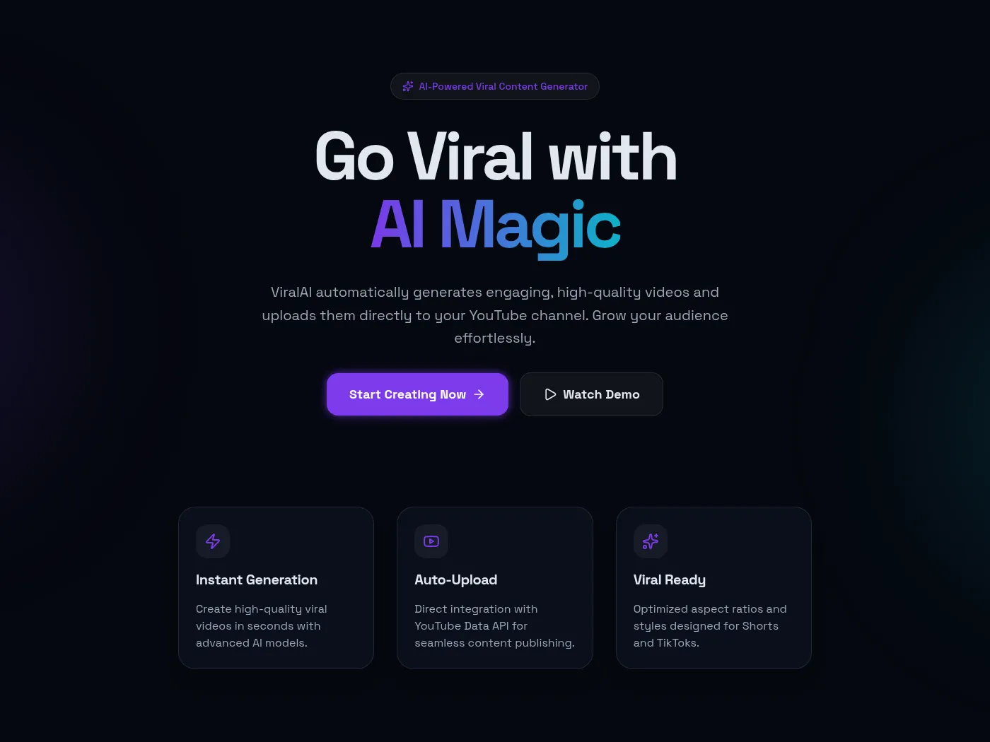ViralAI Video Uploader