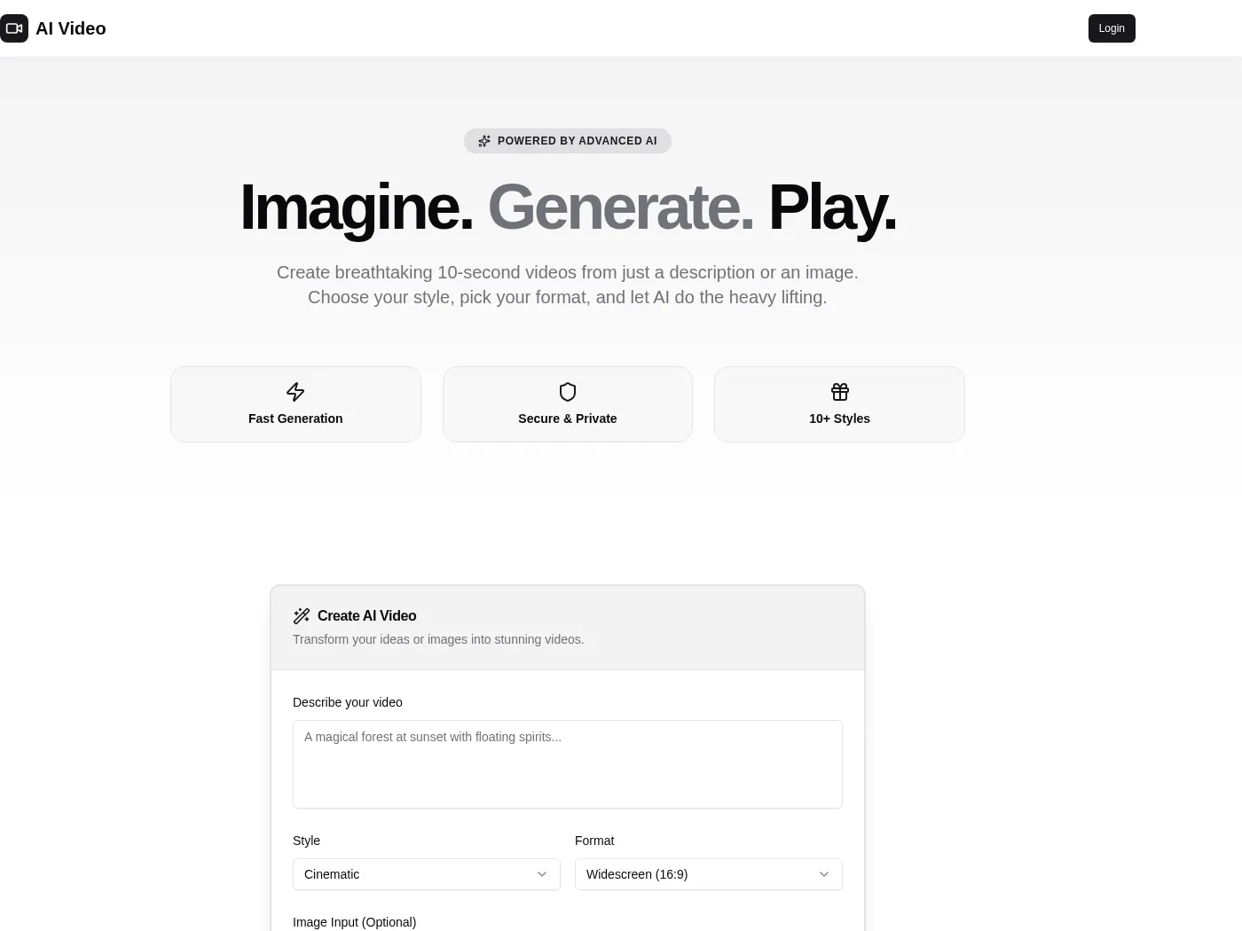 AI Video Creator Web