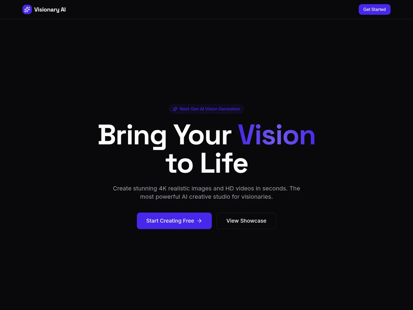 Visionary AI Studio
