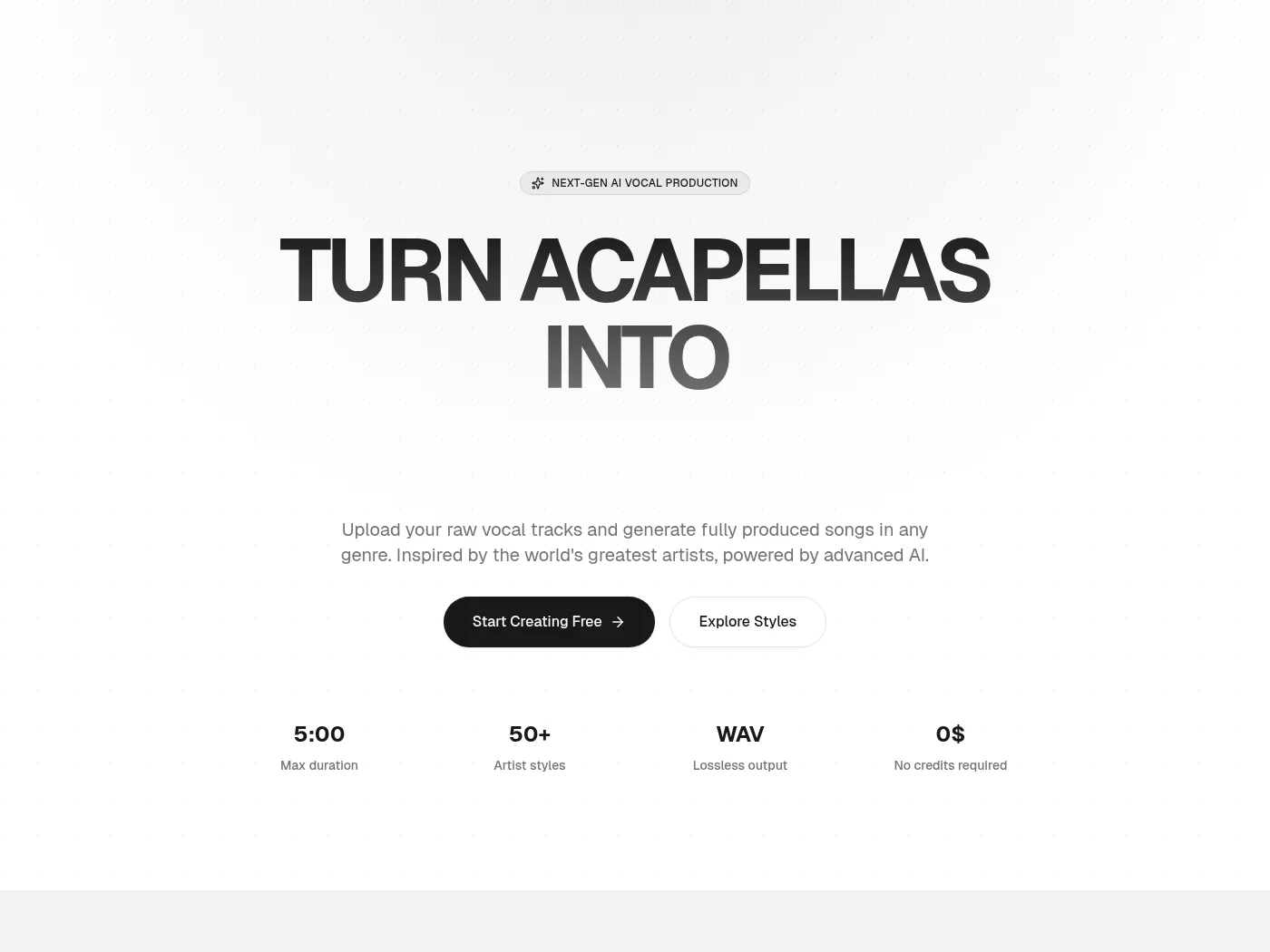 AI Vocals Music Studio