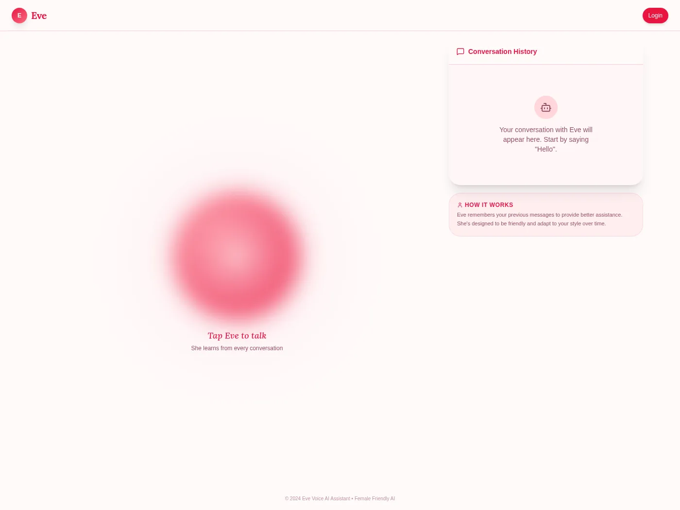 Eve Voice AI Assistant