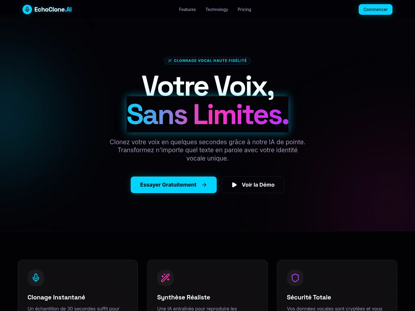 AI Voice Clone Site
