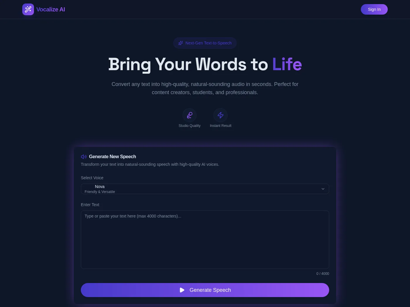 Vocalize AI Assistant