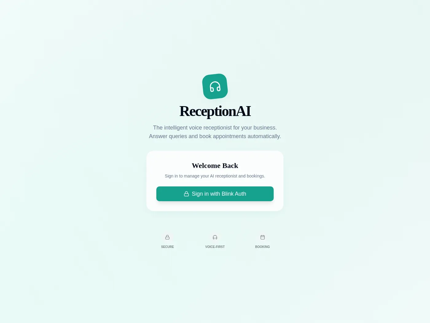 AI Receptionist Assistant