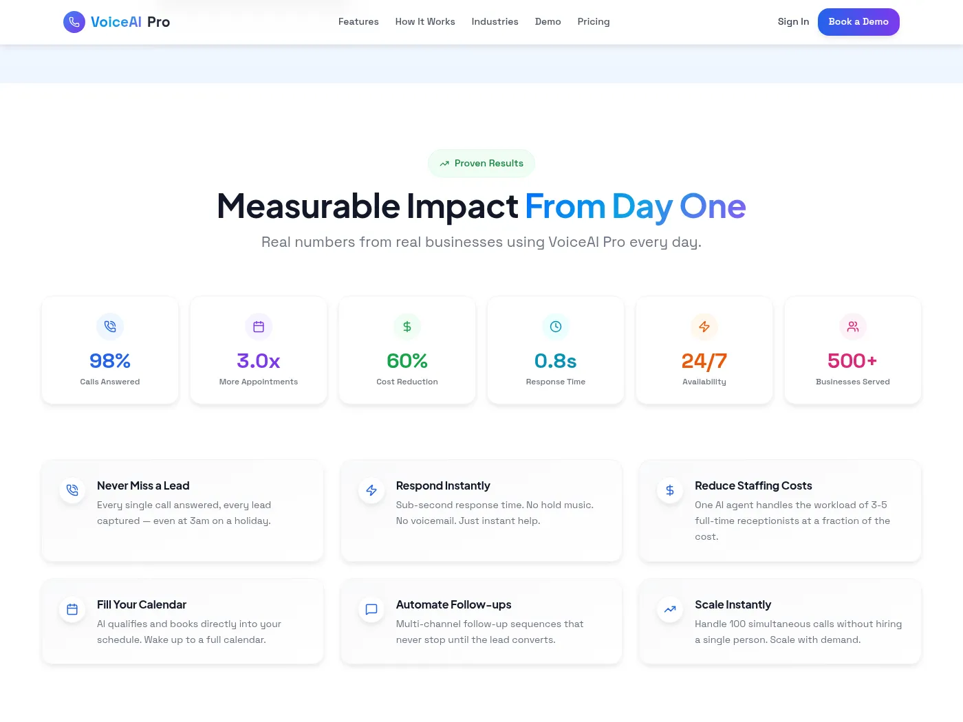 AI Voice Agent SaaS Site