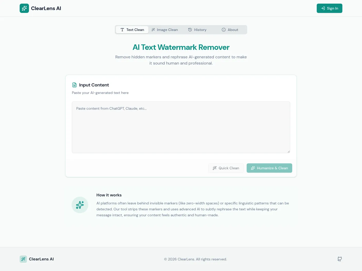 AI Watermark Cleaner