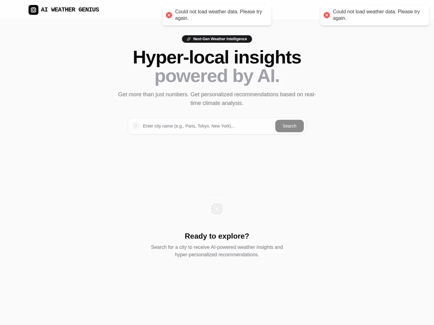 AI Weather Genius
