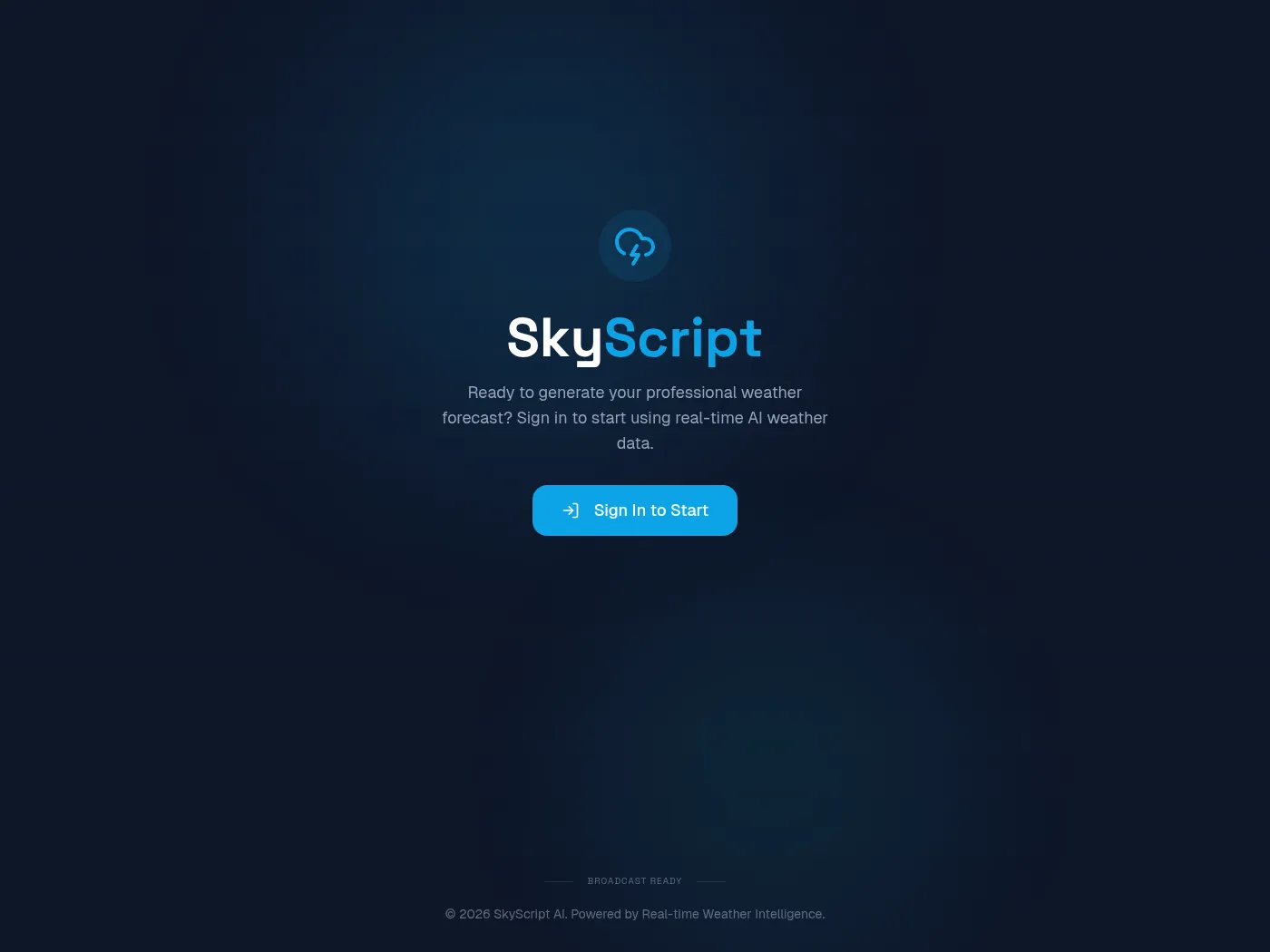 AI Weather Intro Generator