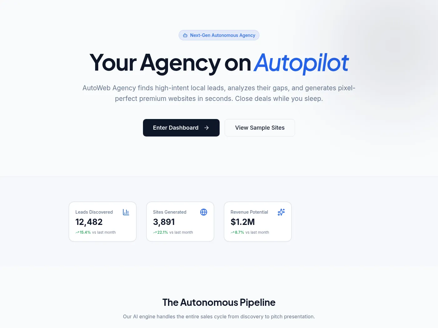 AutoWeb Agency Pipeline