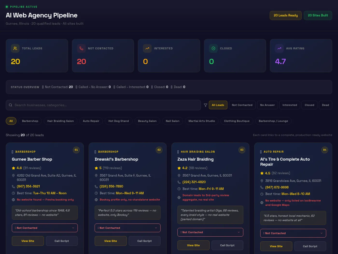 Autonomous AI Web Agency